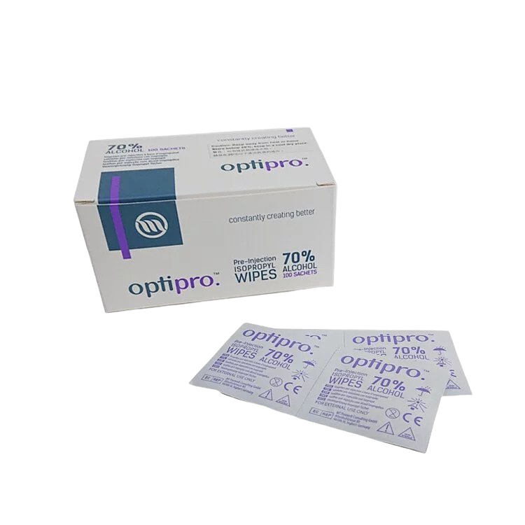 Optipro Pre-Injection Isopropyl Wipes 消毒酒精紙 – 尚愛醫療 Care Life Medical